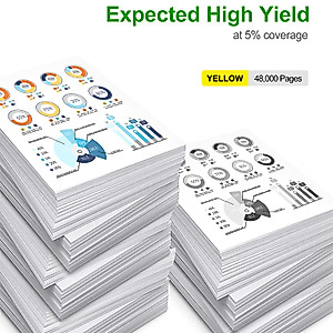 SINOPRINT Compatible 6510 6515 Yellow Drum Unit(108R01419) Replacement for Xerox Phaser 6510DNM 6510DN 6510DNI 6510N WorkCentre 6515DNI 6515DNM 6515DN 6515N Printer (Yellow,1-Pack)