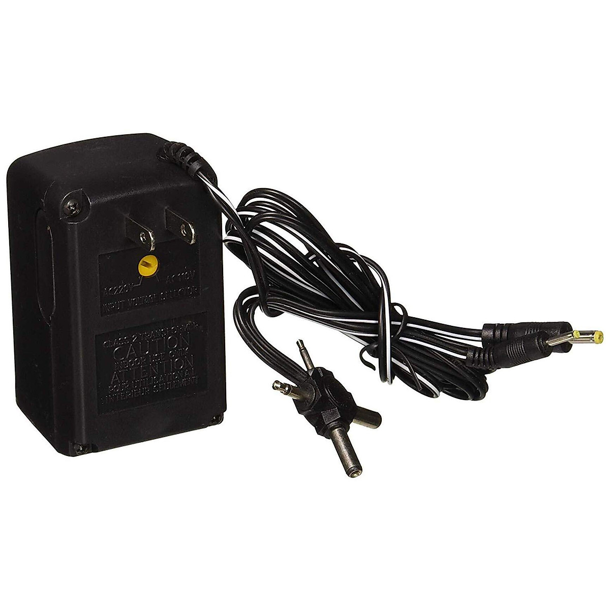 Seven Star 1.5V, 3V, 4.5V, 6V, 7.5V, 9V, 12V DC, 500mA Regulated Universal AC to DC Converter with Multiple Connector Ends