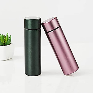 Cute Thermos Water Bottle - 5 Oz Mini Insulated Stainless Steel Bottle - Keeps Cold for 12 hours, Hot for 6 hours, Perfect for Purse or Kids Lunch Bag (Emerald Green)