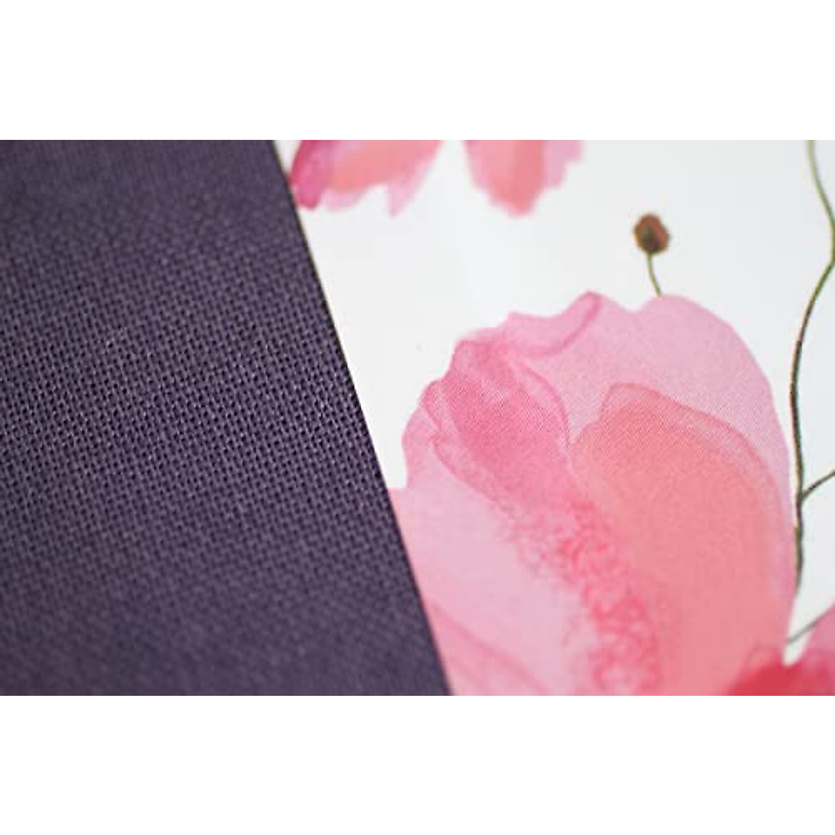 Biblia RVR 1960 letra grande. Tapa dura tela azul púrpura con flores tamaño manu al / Bible RVR 1960 Handy Size Hardcover Cloth with Purple Blue Flowers