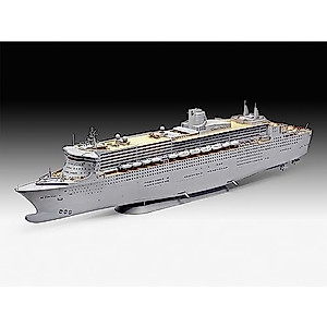 Revell RV05199 1:400-Queen Mary 2 Platinum Edition Plastic Model kit, Multicolour, 1/400