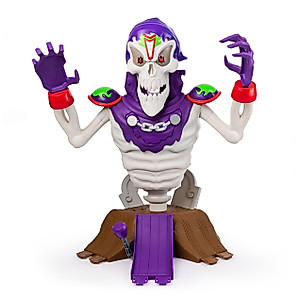 Monster Jam, Grim Takedown Playset with Lights and Sounds, Featuring Exclusive 1:64 Scale Die-Cast Grave Digger Monster Truck