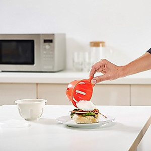 Joseph Joseph M-Cuisine Microwave Egg Poacher, Orange