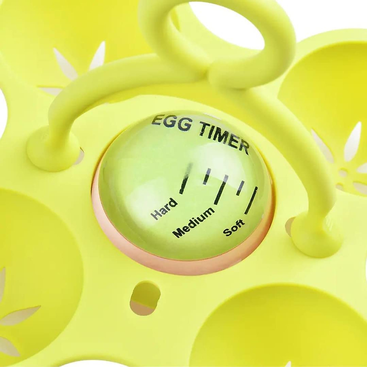 Egg Cooker: Egg Holder for Boiled Eggs - Quick, Efficient & Fail-Proof Color-Changing Egg Timer - Boil Up to 4 Eggs to Perfection Without Cracks or Guesswork! - In Water Timer for Boiled Egg