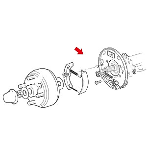 10L0L Brake Assembly for EZGO TXT PDS, Yamaha G14 G16 G19 G20 G21 G22 Golf Cart, Driver Side and Passenger Side, includes Brake Shoes, OEM# 70998-G01 70998-G02