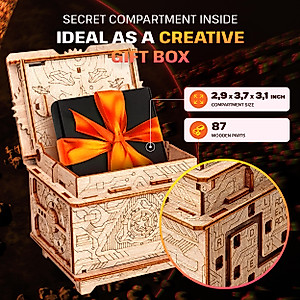 ESC WELT Orbital Box - Creative Gift Box for Money, Vouchers, Gift Cards - Bridesmaid Proposal Gift Box for Jewellery - 3D Puzzles for Adults for Presents with Lids - Unique Puzzle Gift Box