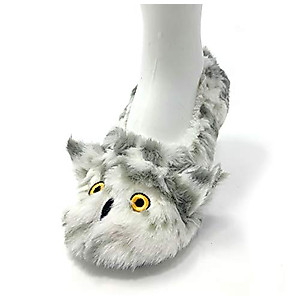 JYinstyle Women’s Slippers, Comfy Fleece Memory Foam Funny Animal Slippers, Fuzzy Plush Lining Slip-on House Shoes