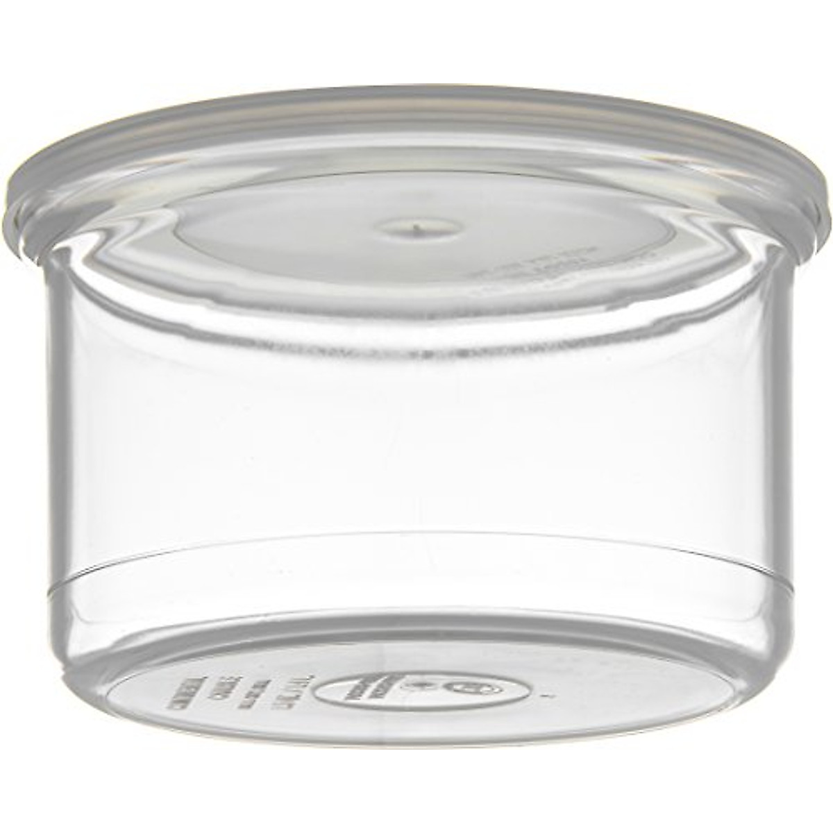 Carlisle FoodService Products Classic™ Round Storage Container with Lid, 1.5 Quart Crock, Clear