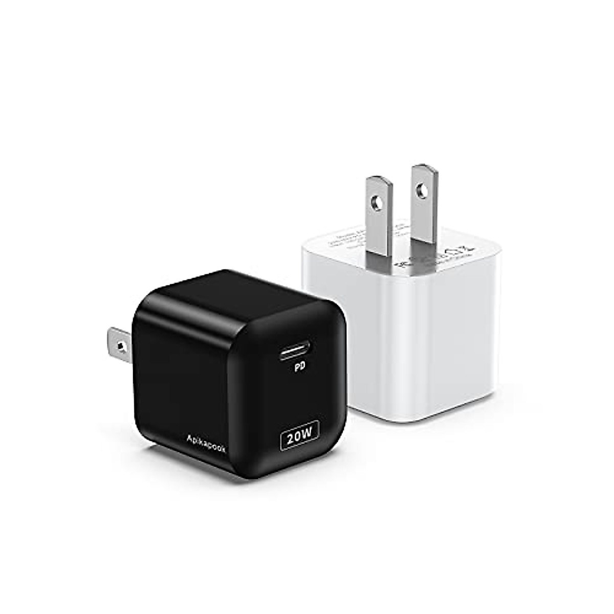 USB C Wall Charger, 2-Pack 20W Fast Charger for iPhone, PD3.0 Compact Charger Block Quick Charging, USB C Power Adapter Compatible with iPhone 13/13 Mini/13 Pro/13 Pro Max/12/12 Pro Max/11, and More