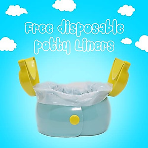Banana Shaped Portable Travel Potty Training Seat for Toddlers by Jana Park Wares - Folding Kids Trainer Seats for Baby Boys & Girls - Easy to Use Foldable Toilet On The Go Chair for Toddlers (Pink)
