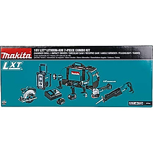 Makita XT704 18V LXT Lithium-Ion Cordless 7-PC. Combo Kit (3.0Ah)
