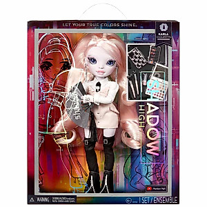 Rainbow High Shadow High Karla Choupette- Pink Fashion Doll. Fashionable Outfit & 10+ Colorful Play Accessories. Great Gift for Kids 4-12 Years Old & Collectors