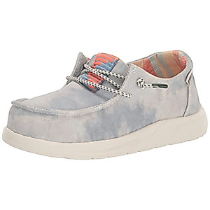 Reef Girls Kids Cushion Coast Sneaker, Washed Ocean, 2 Big