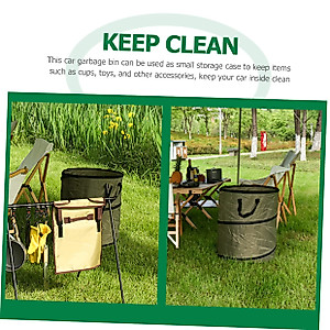 BESPORTBLE Foldable Trash Can, 30 Gallon Capacity, Alloy Steel Material, Easy to Use, Portable, Suitable for Camping, Tailgate Parties, Backyard Barbecues, Picnics, Beach Trips