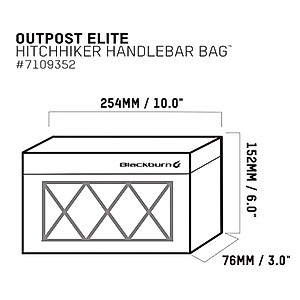 Blackburn Outpost Elite Hitchhiker Bike Bag (Black/Grey, One Size)
