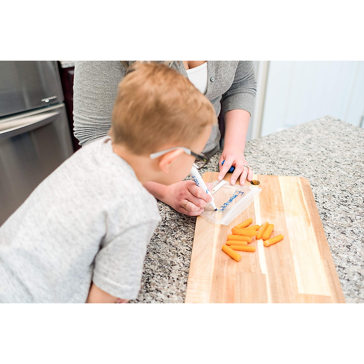 Full Circle Ziptuck Reusable Travel Bag Set – 1 Mini Bag and 1 Travel Bag - Multi-Use Leak-Free Travel Storage Bags – BPA-Free, Food-Safe & Reusable, Clear