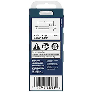 Bosch 85283MC 1/4 In. x 25/64 In. Solid Carbide Veining Router Bit