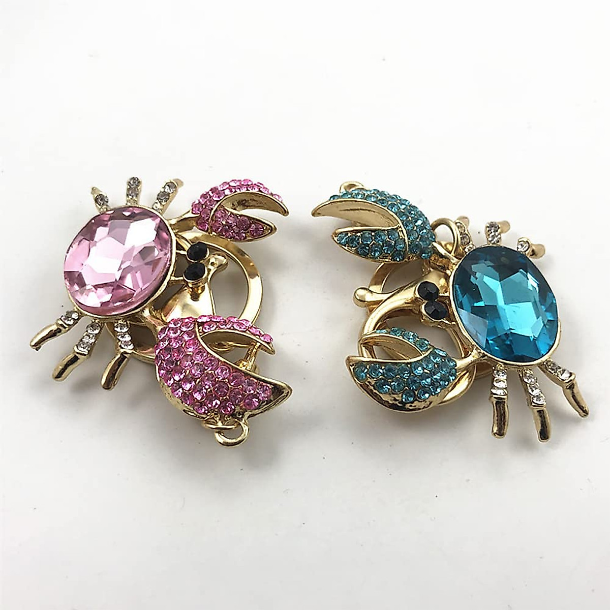 SEADEAR Diamond Crab Car Keychain Crab Keychain Crab Car Keychain Pendant Handbag Wallet Backpack Charm for Women Girls