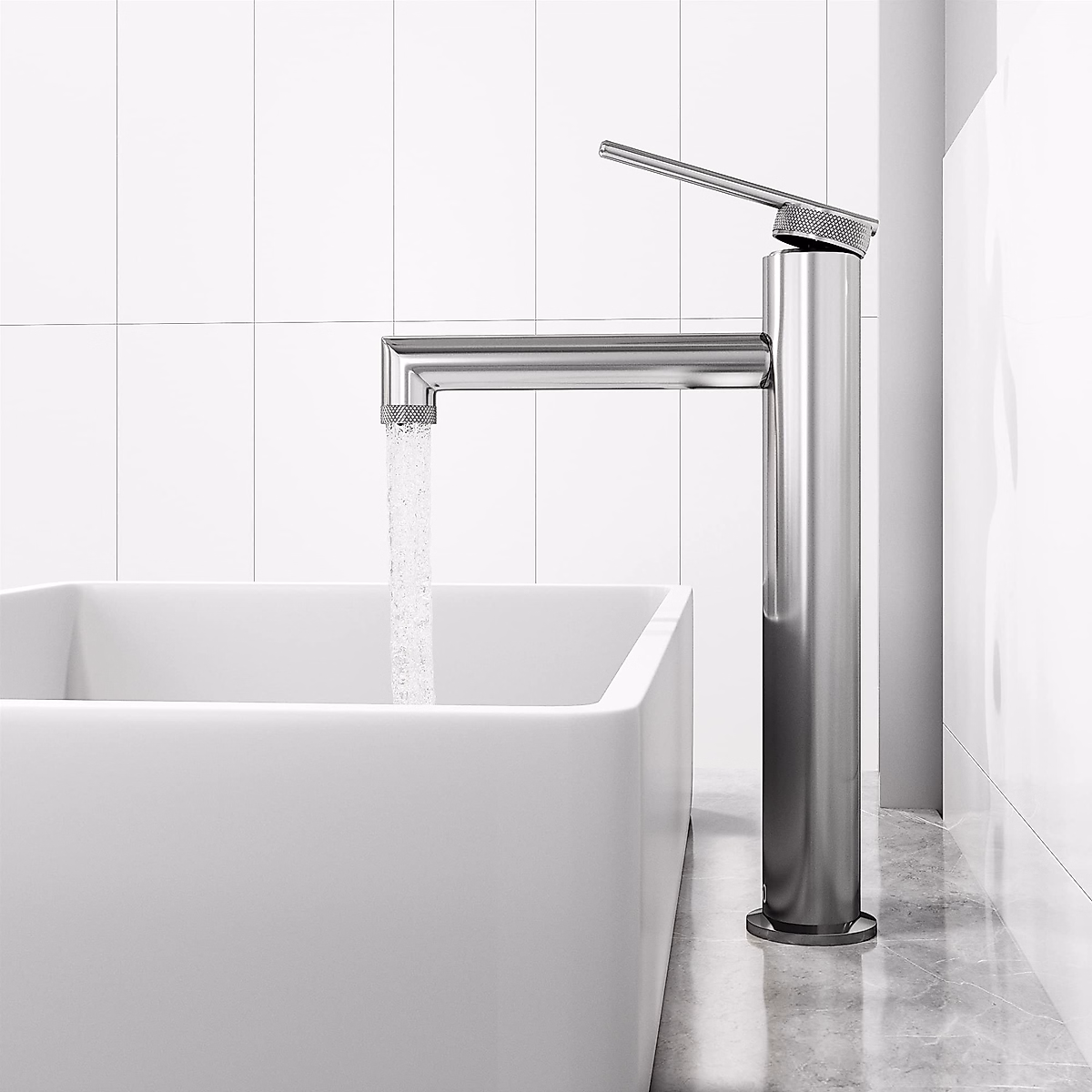 VIGO Sterling 11'' H Single Handle Single-Hole Bathroom Vessel Faucet in Chrome-VG03032CH