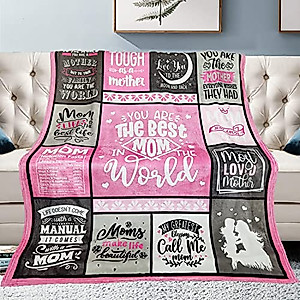 Sulpoie Gifts for Mom Blankets, Birthday Gifts for Mom, Mom Gifts, Gifts for Mom from Daughter, Valentine's Day Gifts for Mom,Gifts for Mom Mothers Day Throw Blanket 60"x50"