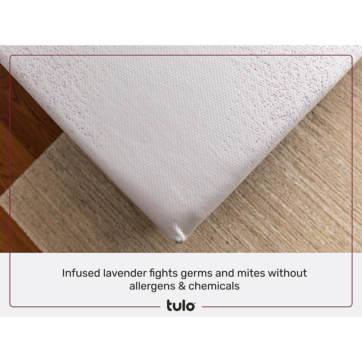 Tulo by Mattress Firm | 8 INCH Memory Foam Lavender Mattress | Medium Comfort | Pain-REDUCING Pressure Relief | Twin XL Size