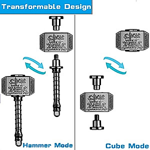 Fidget Cube, Fidget Hand Finger Spinners Metal 2 in 1,Transformable Fidget Spinner Focus EDC Stress Relief Fidgets Toys Fingertip Gyro Stress Relief Gift for Kids Adults Friends (Black)