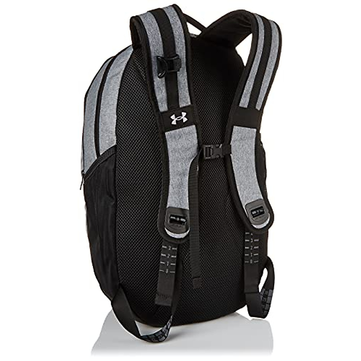 Under Armour Adult Hustle Pro Backpack , Pitch Gray Medium Heather (012)/Black , One Size Fits All