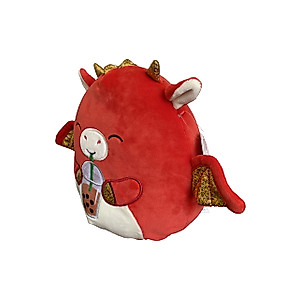Squishmallows Official Kellytoy Soft Plush (8 Inch, Baiden The Red Dragon)