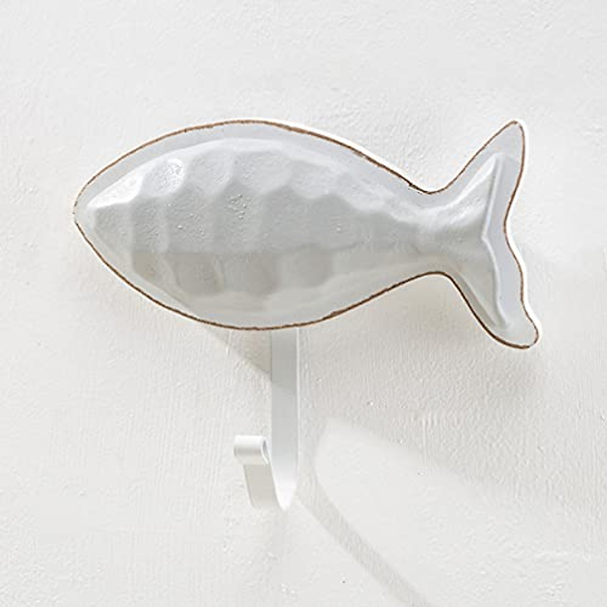 HEALLILY Coat Hanger Hooks 2pcs Fish Wall Hooks for Hanging Sea Wall Hooks Nautical Hook Rustic Wall Hanger Coat Towel Hook Beach Coastal Wall Decorations Ornament Wall Coat Hooks