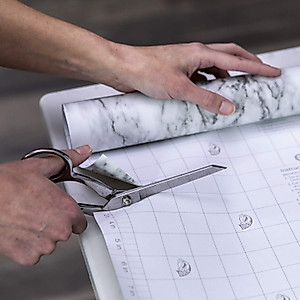 Duck Brand Peel & Stick Adhesive Laminate - White Marble, 20 in. x 15 ft.