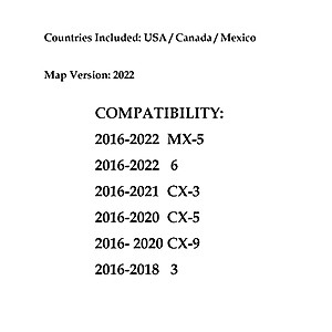 2022 Latest Map Version Navigation sd Card GPS Fits 3 6 CX-3 CX-5 CX-9 MX-5 Miata BHP-166-EZ1P