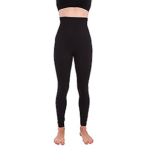 Homma Activewear Thick High Waist Tummy Compression Pants Slimming Body Yoga Leggings Postpartum Pants Black S