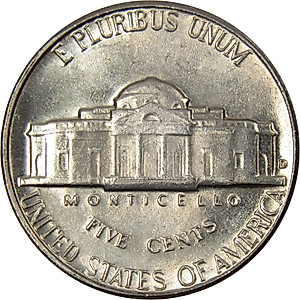 1964 D Jefferson Nickel 5 Cent Piece BU Uncirculated Mint State 5c US Coin