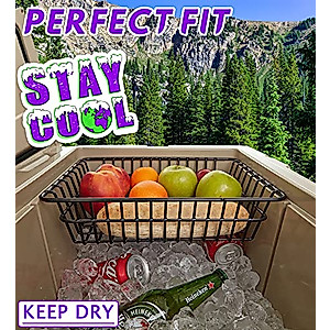 2-Pack Cooler Basket for YETI Tundra Haul, Double Cooler Rack for Double Storage, Dry-Goods Basket for YETI Wheeled Coolers
