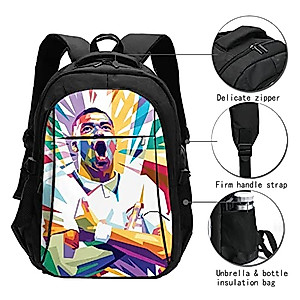 Luja Dling #7 Mbappe 2023 Adult Backpacks Bag Laptop Bag Bookbag Usb Backpack 17 Inch For Daily