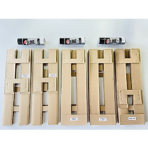 Ronan Sports Pickleball Regulation Cardboard Stencil Kit for Concrete & Asphalt Courts | Made in The USA | Great Gifts for Dads | Summer Time Fun for Families | Black Paint Included