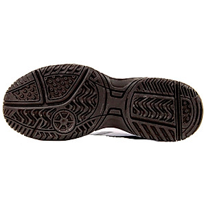 Python Men's Deluxe Outdoor (Low) Pickleball/Racquetball/Tennis/Platform Shoe (Non-Marking) 9.5 (D) US White