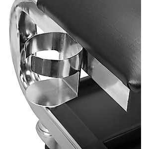 AR7451B Torin Heavy Duty Rolling Creeper Garage/Shop Seat: Padded Mechanic Stool with Tool Tray Storage and Cup Holder, Black