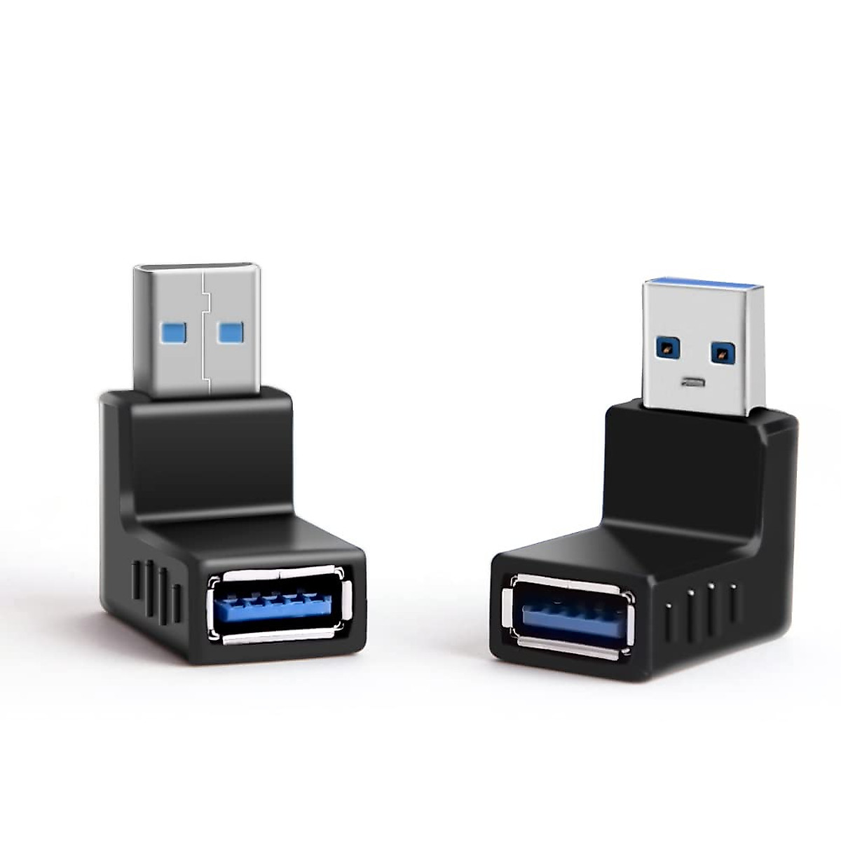 Oxsubor USB 3.0 Adapter 90 Degree Male to Female Combo Vertical Up and Down Angle Coupler Connector