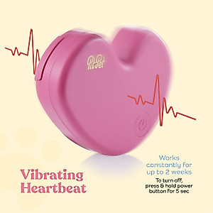 Heartbeat Plush Dog Toy - Heartbeat Helps for Dog Anxiety Relief and Calming Aid - Stuffed Dog Toys with 2 Disposable Heat Packs - Comfort Toy for Puppy Dogs Cats Pets -Plush Toys for Dogs