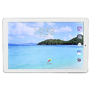 Haofy HD Tablet, Sensitive Touch Screen 4GB 64GB 100-240V 10.1 Inch Tablet 8MP 16MP Camera for Gaming (US Plug)