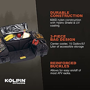 Kolpin Matrix Seat Bag - Black - 91155, 32" x 22" x 11"