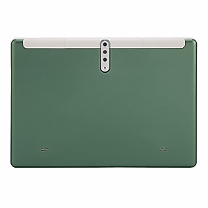 Qinlorgo Tablet PC, Dual SIM Dual Standby Green 5MP Rear Camera 100-240V T10W 10.1 Inch HD Tablet for Calling (US Plug)