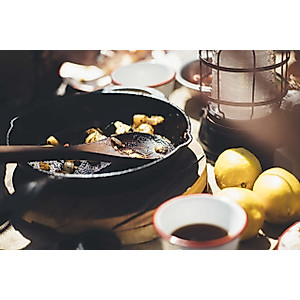 Barebones 12-Inch Cast Iron Skillet - Non Stick Frying Pans - Camping Skillet