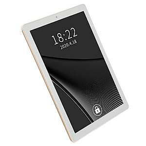 10inch IPS HD Tablet,3GB 64GB 8 Core Processor Tablet for 11,3G Network 5G WiFi,Front 5MP Rear 13MP Camera,Dual Sim Dual Standby,Dual Speakers,Gold (US Plug)