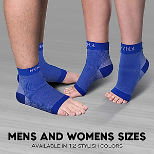 NEWZILL Plantar Fasciitis Socks with Arch Support, BEST 24/7 Foot Care Compression Sleeve, Eases Swelling & Heel Spurs, Ankle Brace Support, Increases Circulation, Relieve Pain Fast