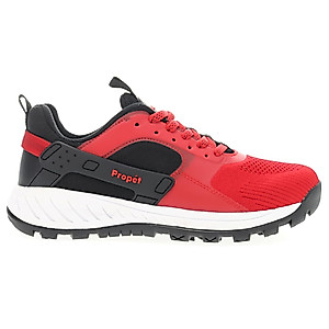 Propét Womens Visper Hiking Shoe, Red, 13 X-Wide US