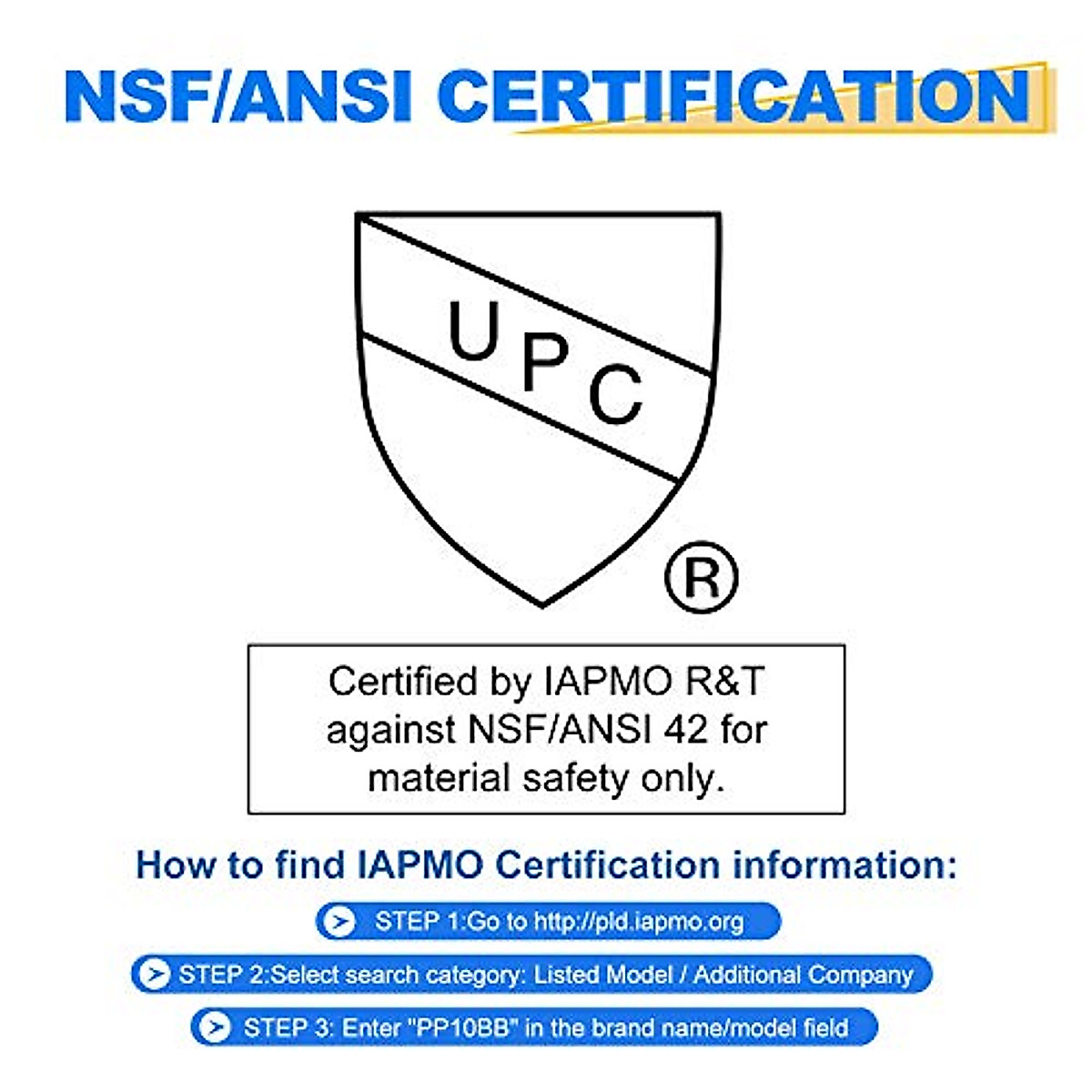GOLDEN ICEPURE 5 Micron 4.5" x 10" Whole House Sediment Water Filter Compatible for GE GXWH30C GXWH35F, Plumber W10-PR, Culligan RFC-BBSA, W15-PR, Culligan HD-950, WFHD13001B 2PACK