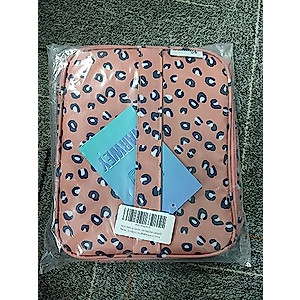 Narwey Travel Makeup Bag Large Cosmetic Bag Makeup Case Organizer for Women (Leopard)