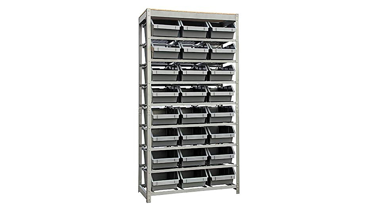 King's Rack Heavy-Duty Bin Rack Storage Organizer